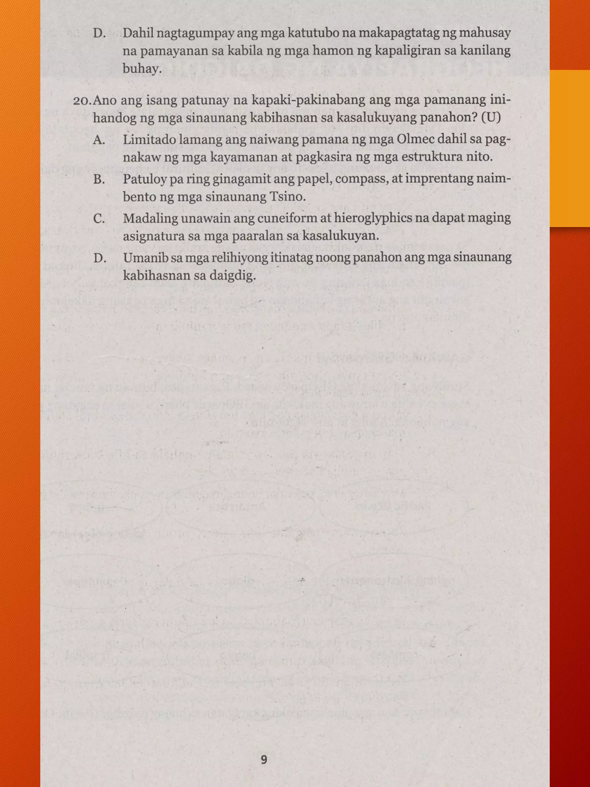 Grade 9 Module in A.P. (First Quarter) | PDF