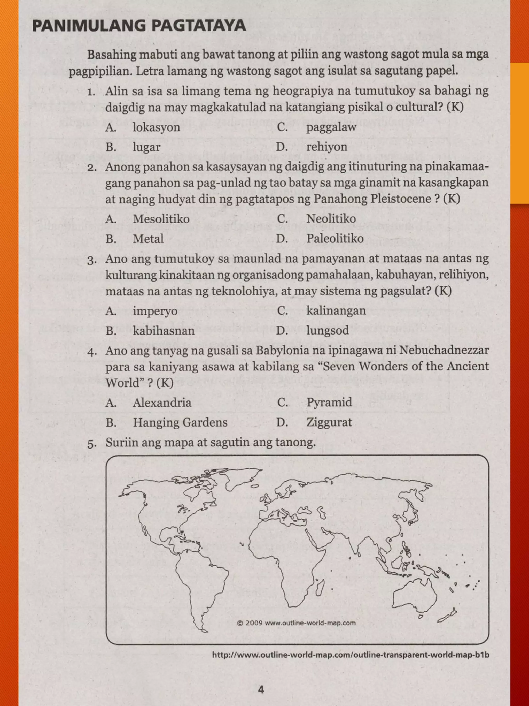 Grade 9 Module in A.P. (First Quarter) | PDF