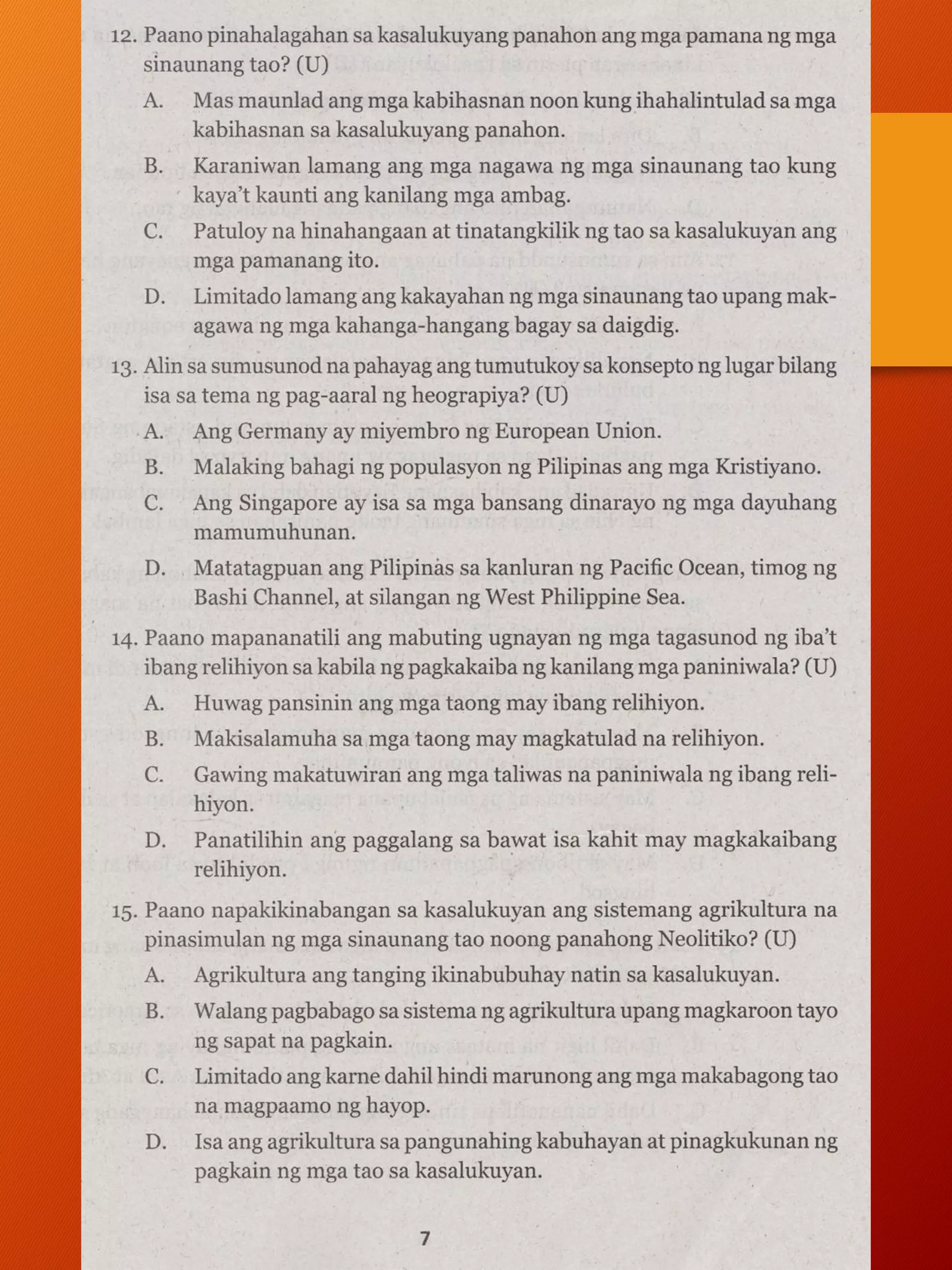 Grade 9 Module in A.P. (First Quarter) | PDF