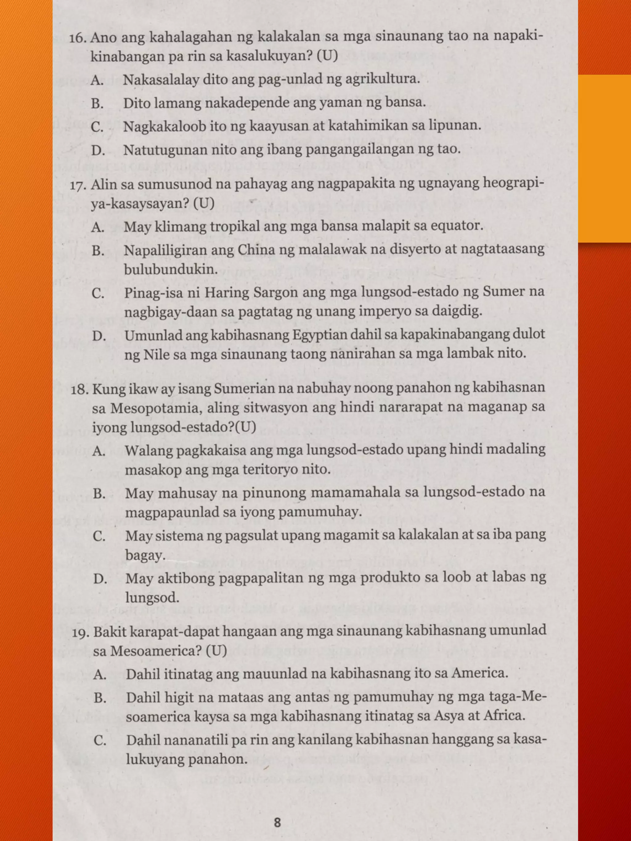 Grade 9 Module in A.P. (First Quarter) | PDF