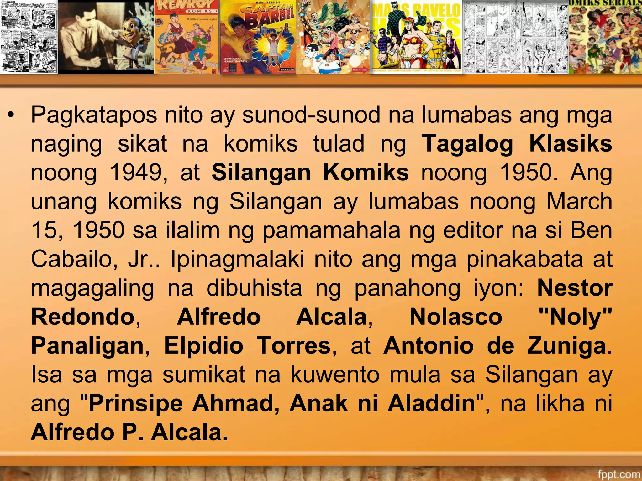 Kasaysayan ng Komiks | PPTX