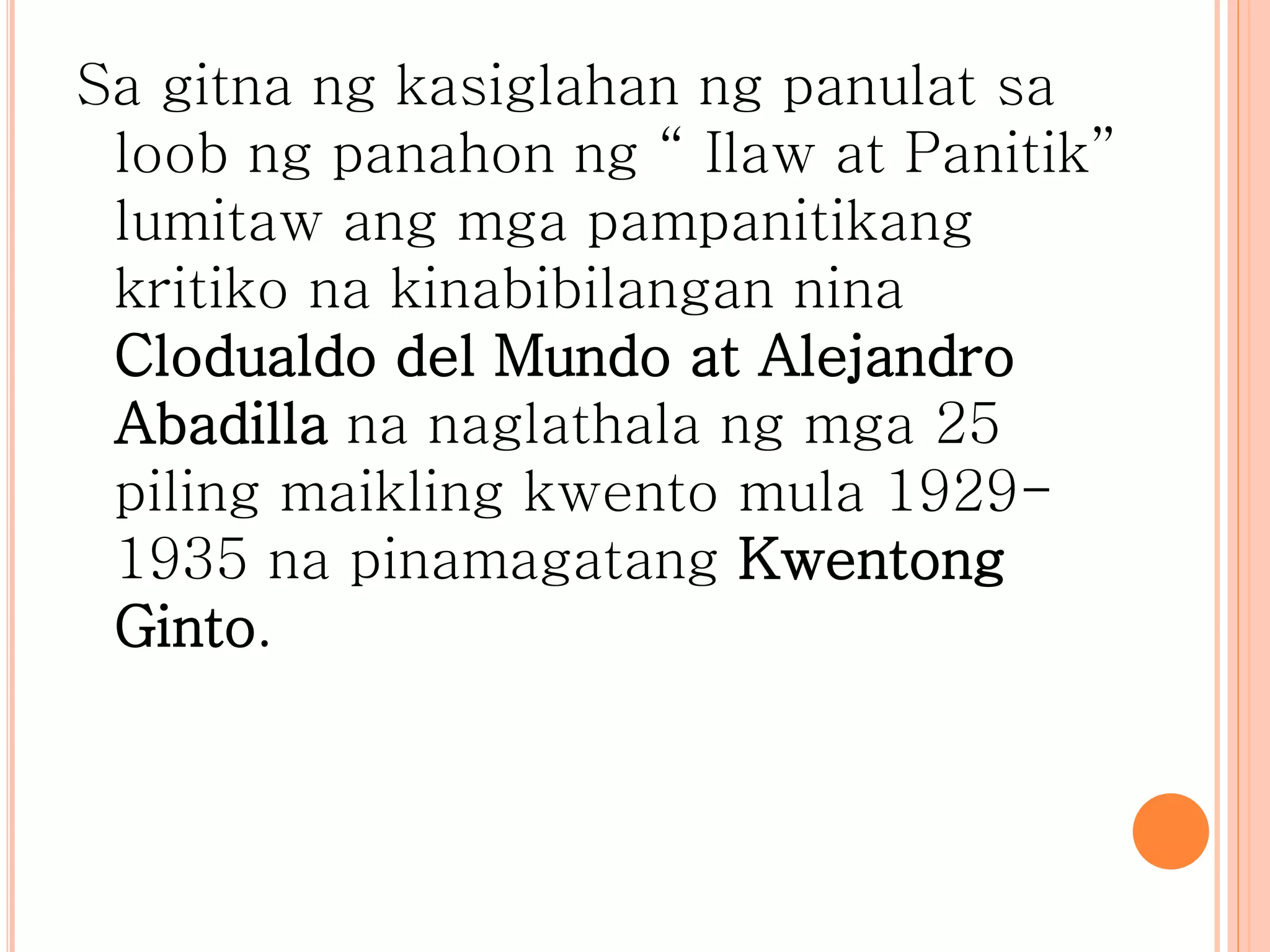 Kasaysayan ng maikling kwento | PPTX
