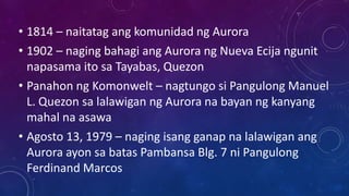 Kasaysayan ng mga lalawigan sa gitnang luzon | PDF