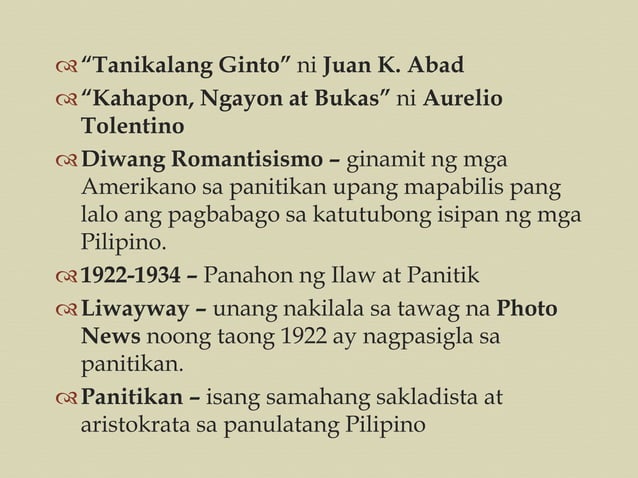 Maikling Kasaysayan ng Panitikang Pilipino | PDF
