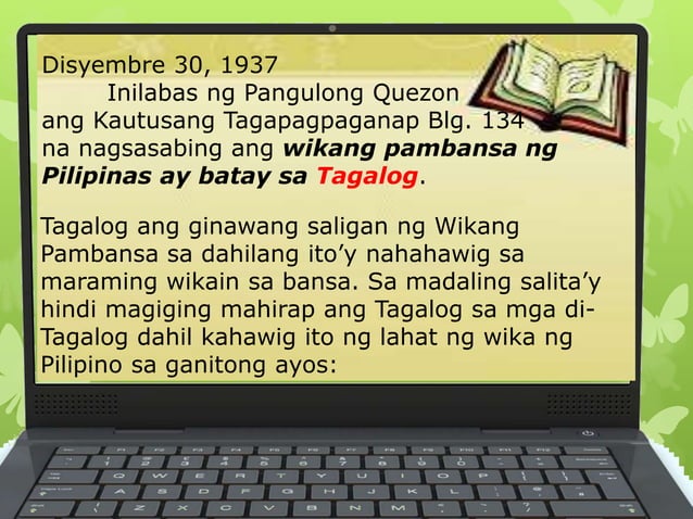 Kasaysayan ng Wikang Pambansa | PPTX