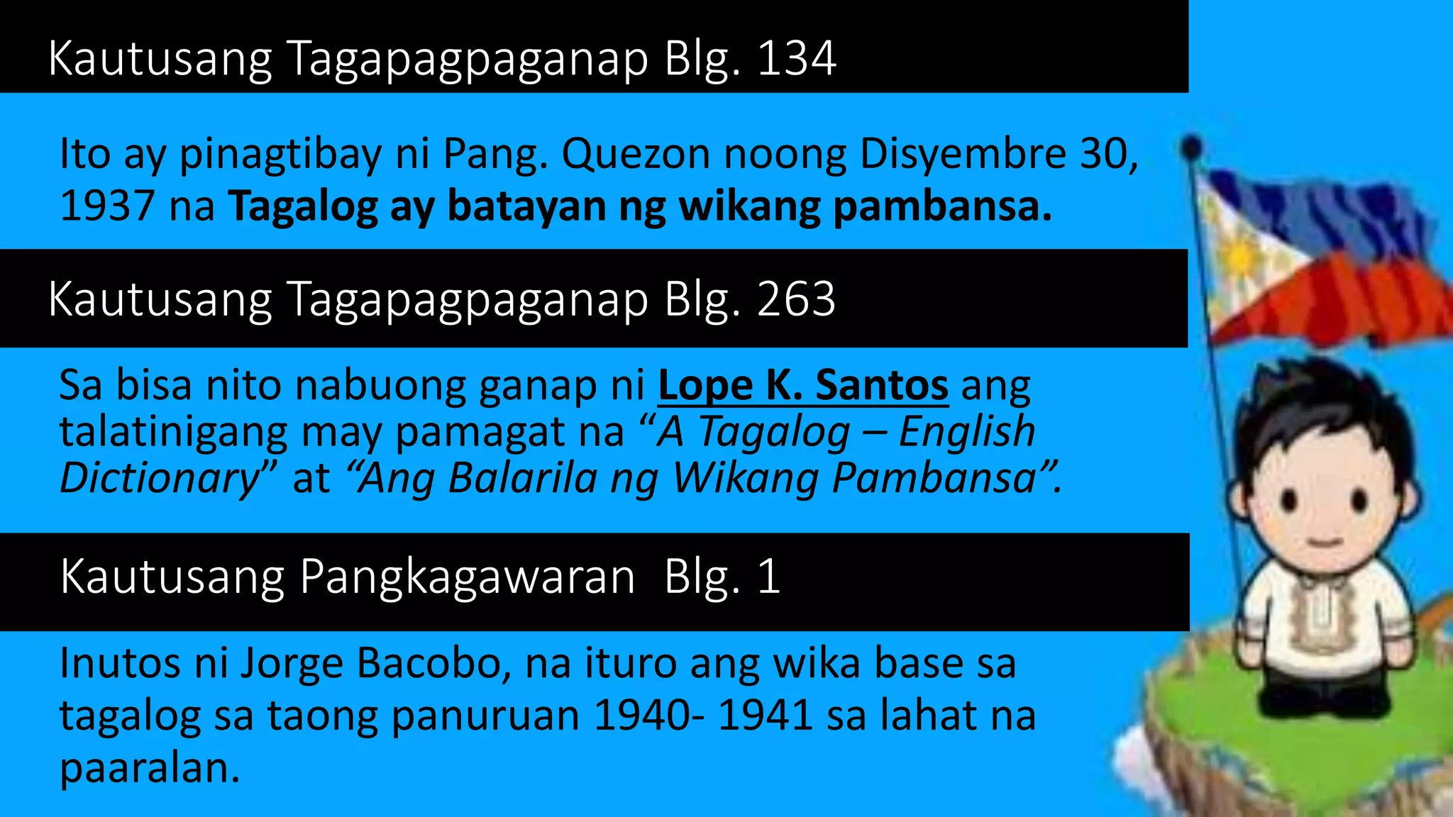 Kasaysayan ng wikang pambansa | PPTX