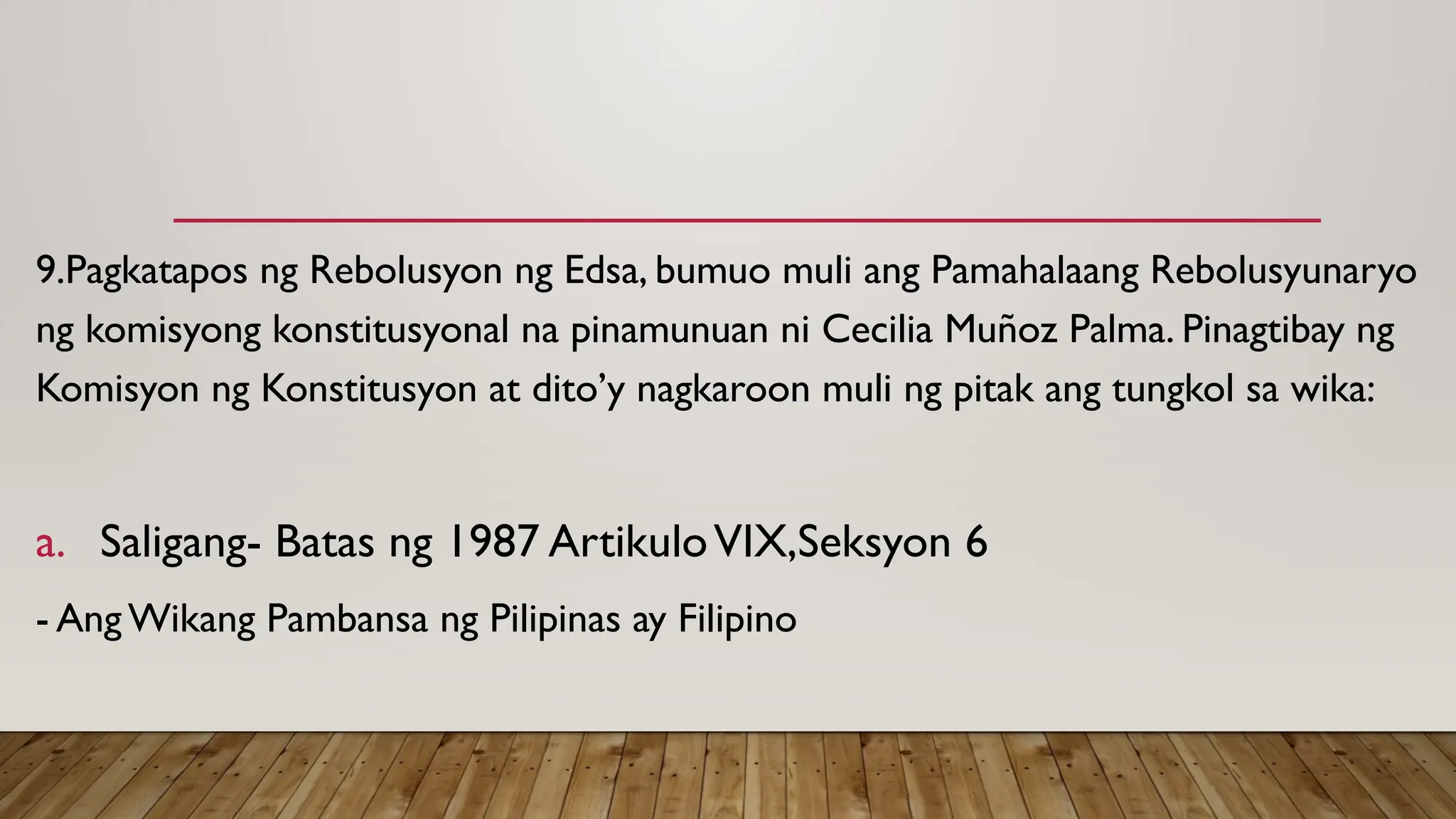 Wikang Pambansa at Filipino sa Pilinginn | PPTX