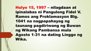 Kasaysayan ng wikang_pambansa_g11 | PPTX