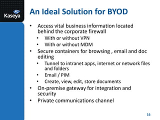 Kaseya BYOD Suite | PPT