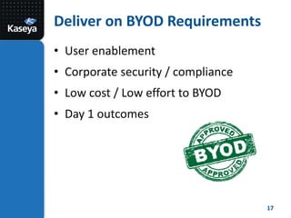 Kaseya BYOD Suite | PPT
