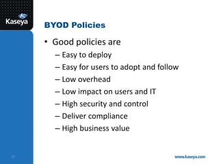 The Three Critical Steps for Effective BYOD Management | PDF