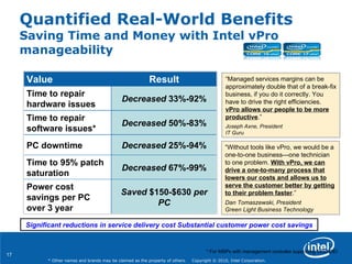 Kaseya Connect 2011 - Leveraging vPro (intel) | PPT