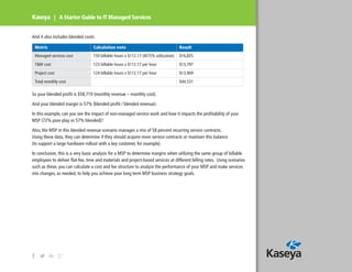 Kaseya msp starterguide | PDF