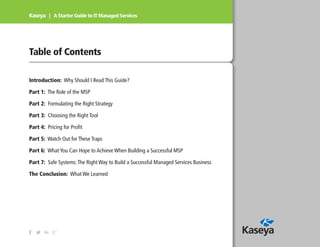 Kaseya msp starterguide | PDF