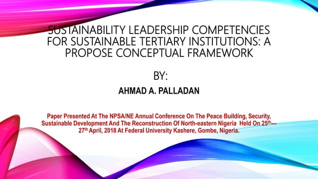 Sustainability Leadership Competencies for Sustainable Tertiary Institutions: A Propose ...
