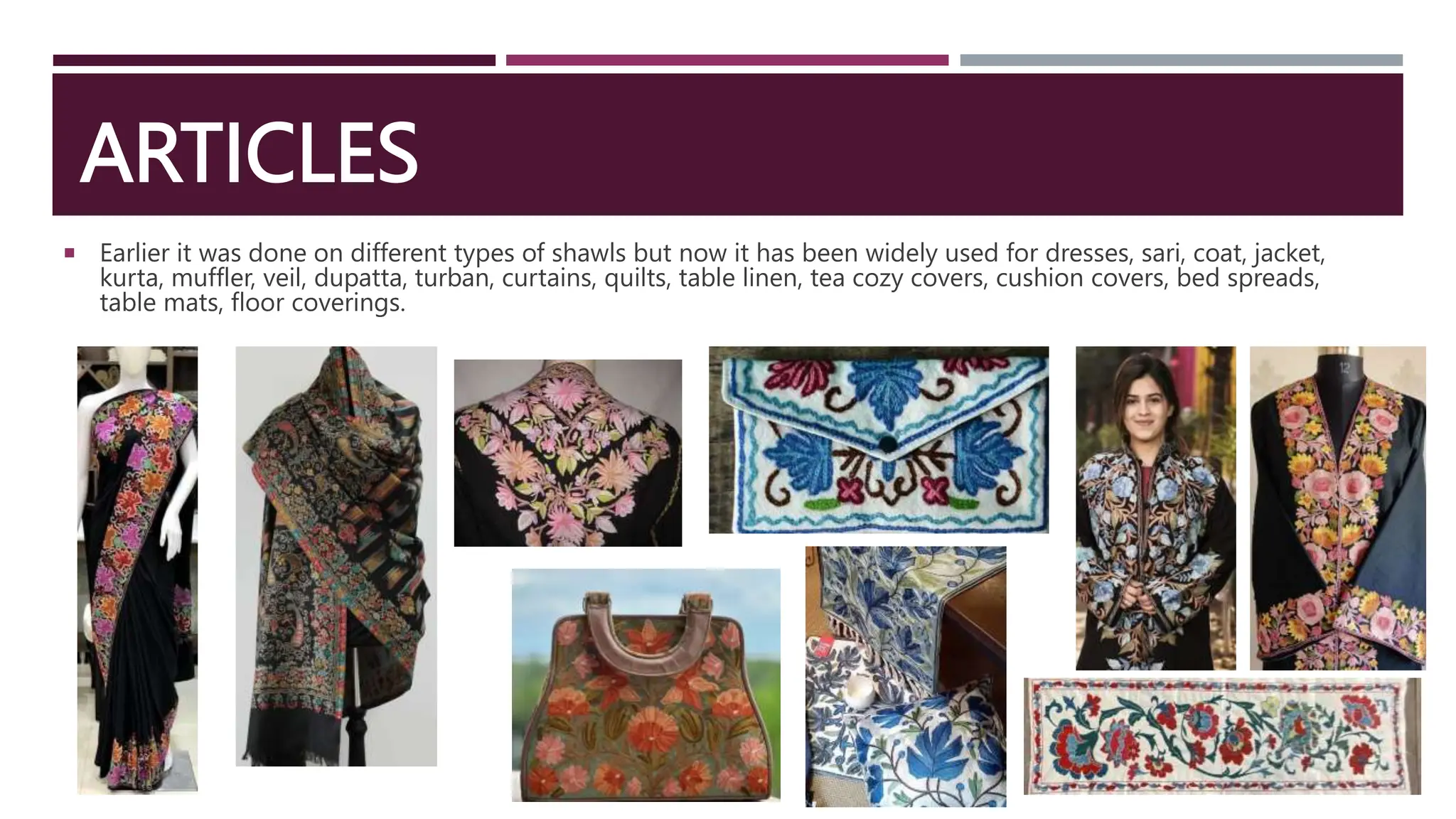 kashida of Kashmir embroidery presentation .pptx