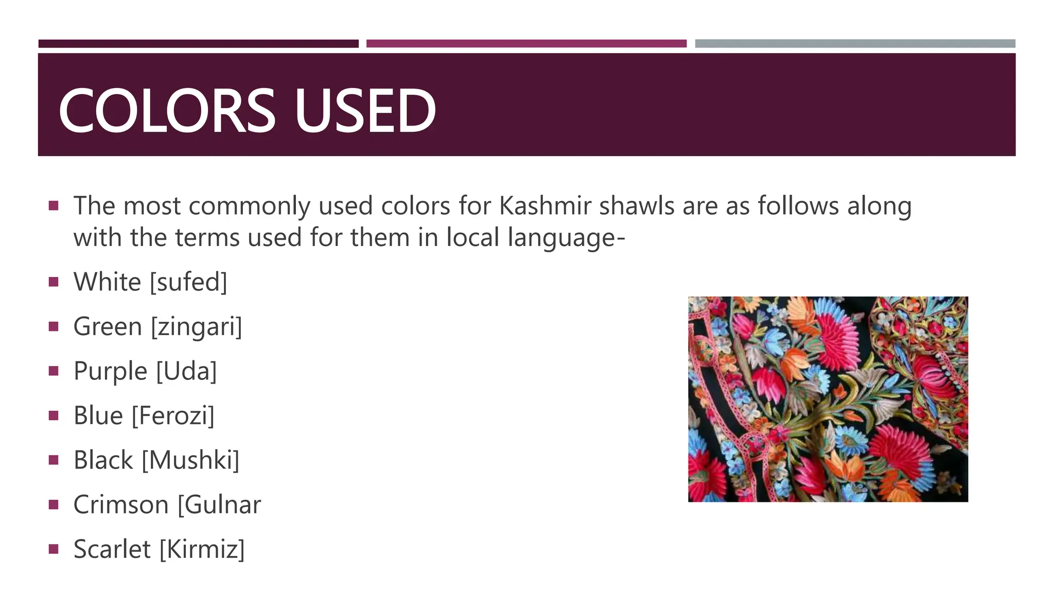 kashida of Kashmir embroidery presentation .pptx