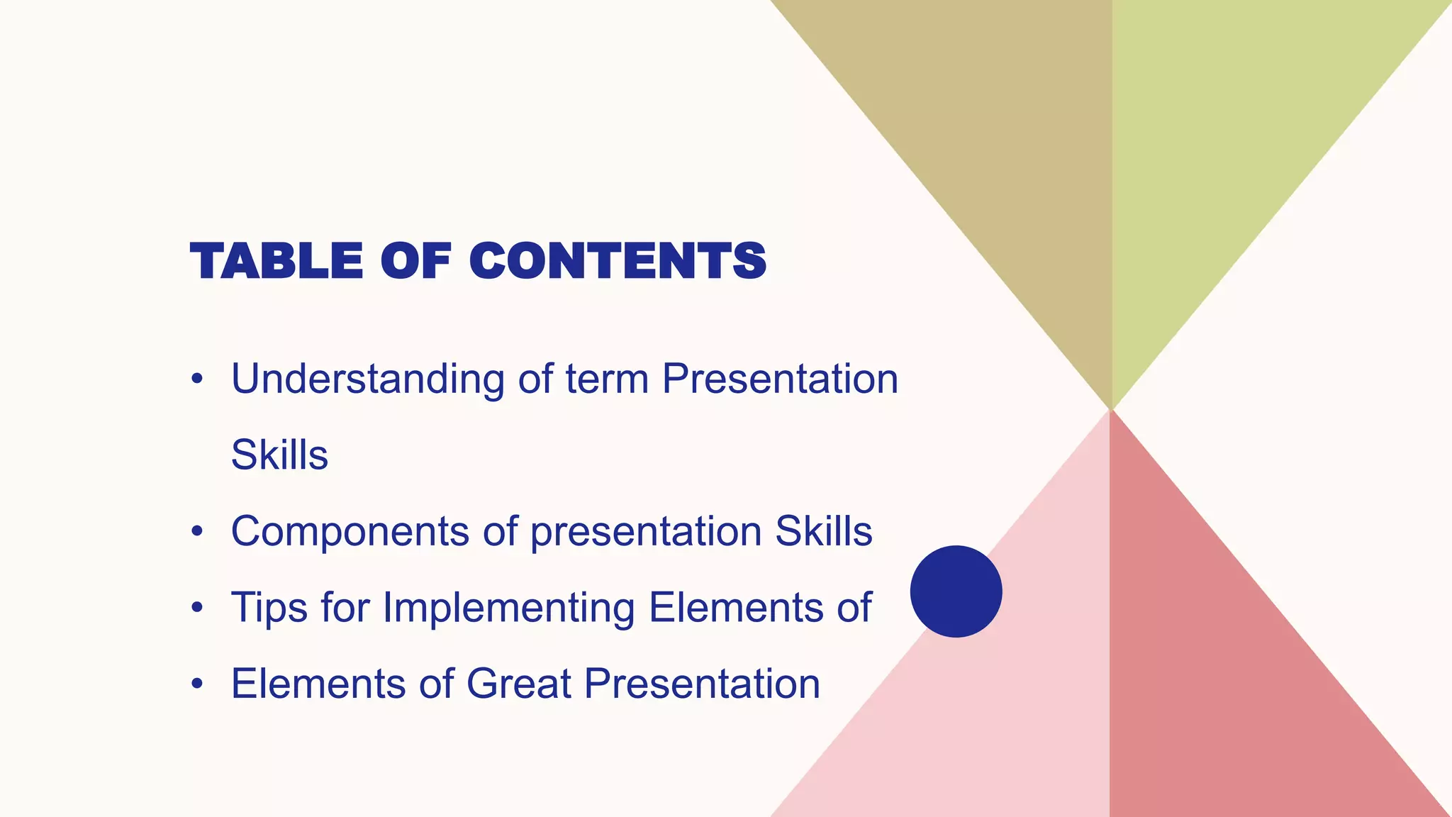 Presentation Skills Pptx Ppt
