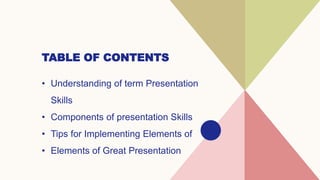 Presentation Skills pptx | PPT