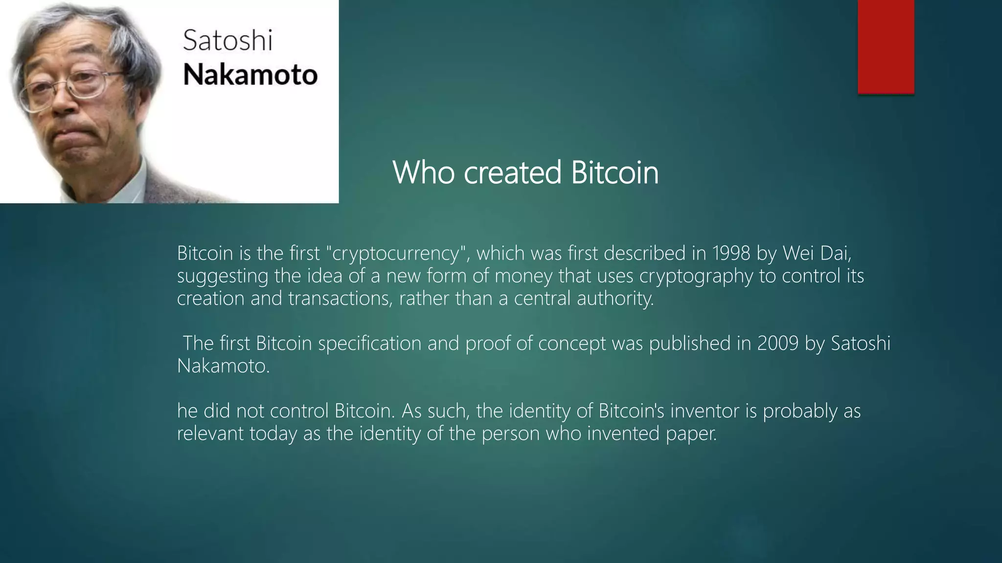 what is bitcoin, its history and detail | PPTX