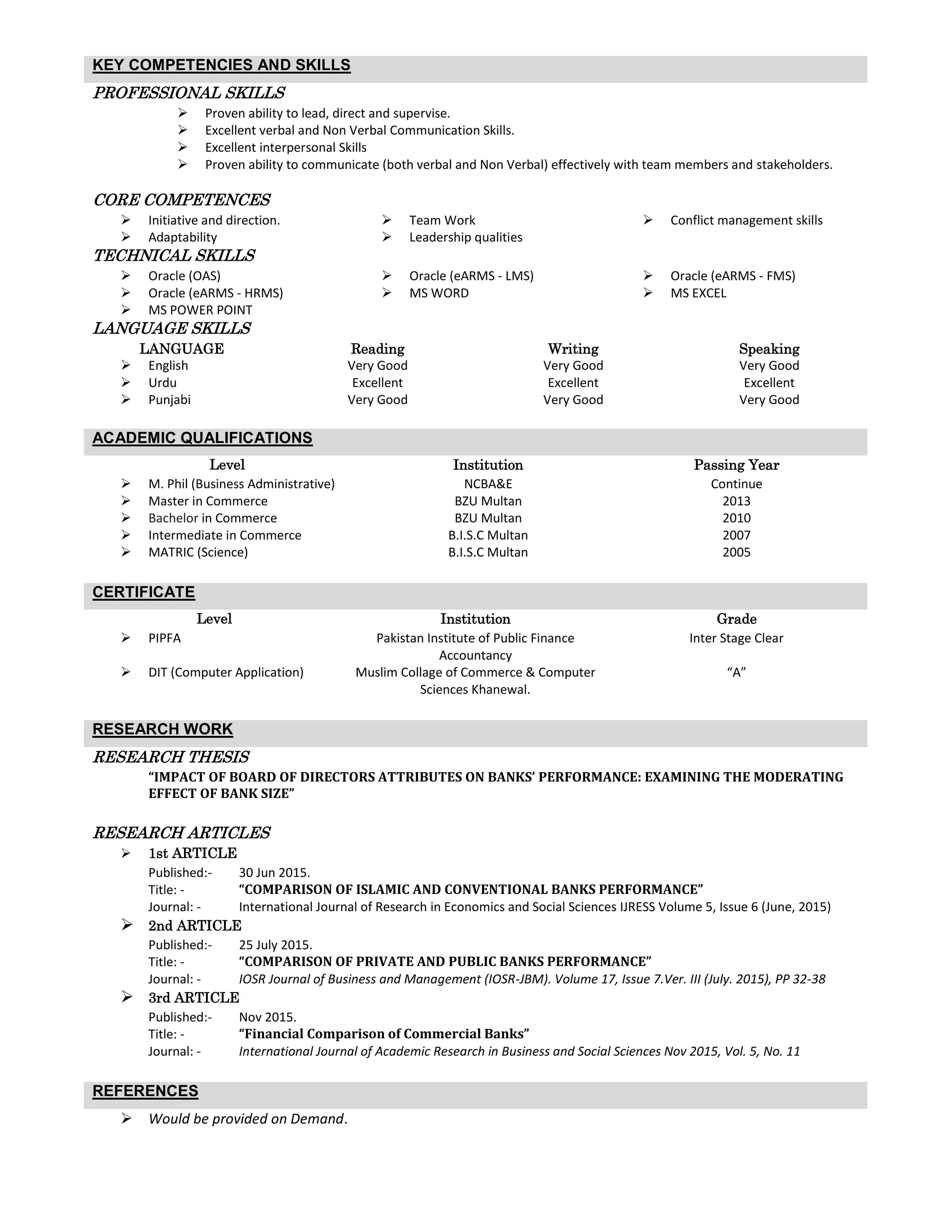 Kashif cv | PDF