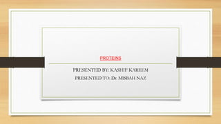 Proteins introduction and its structure. | PPTX