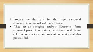 Proteins introduction and its structure. | PPTX