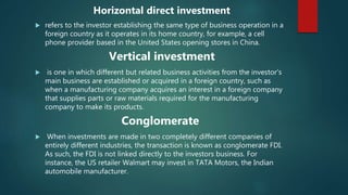 Foreign Direct Investment | PPT