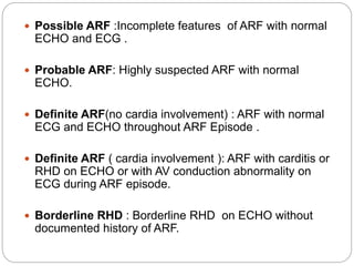Rheumatic Fever and Rheumatic Heart Disease | PPTX