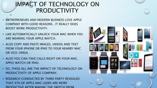 Impact of technology on productivity, labour and market structure | PPTX