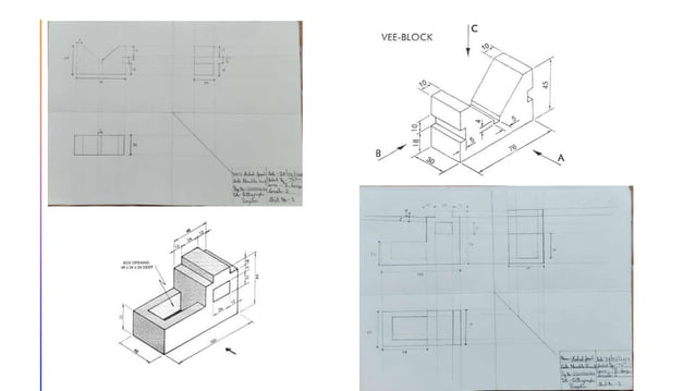 Perspective isometric design process sketch | PPTX