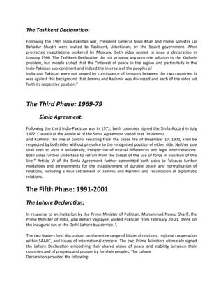 Kashmir Issue | DOCX