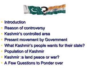 Kashmir A 65 year Controversy !!! | PPT