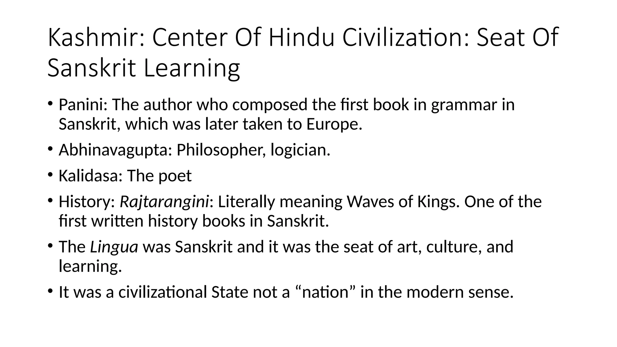 Kashmir As the Center of Hindu Civilization Exodus and Ethnic Cleansing ...