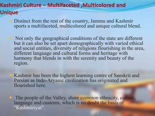 Kashmir, Jammu & Kashmir J&K | PPTX