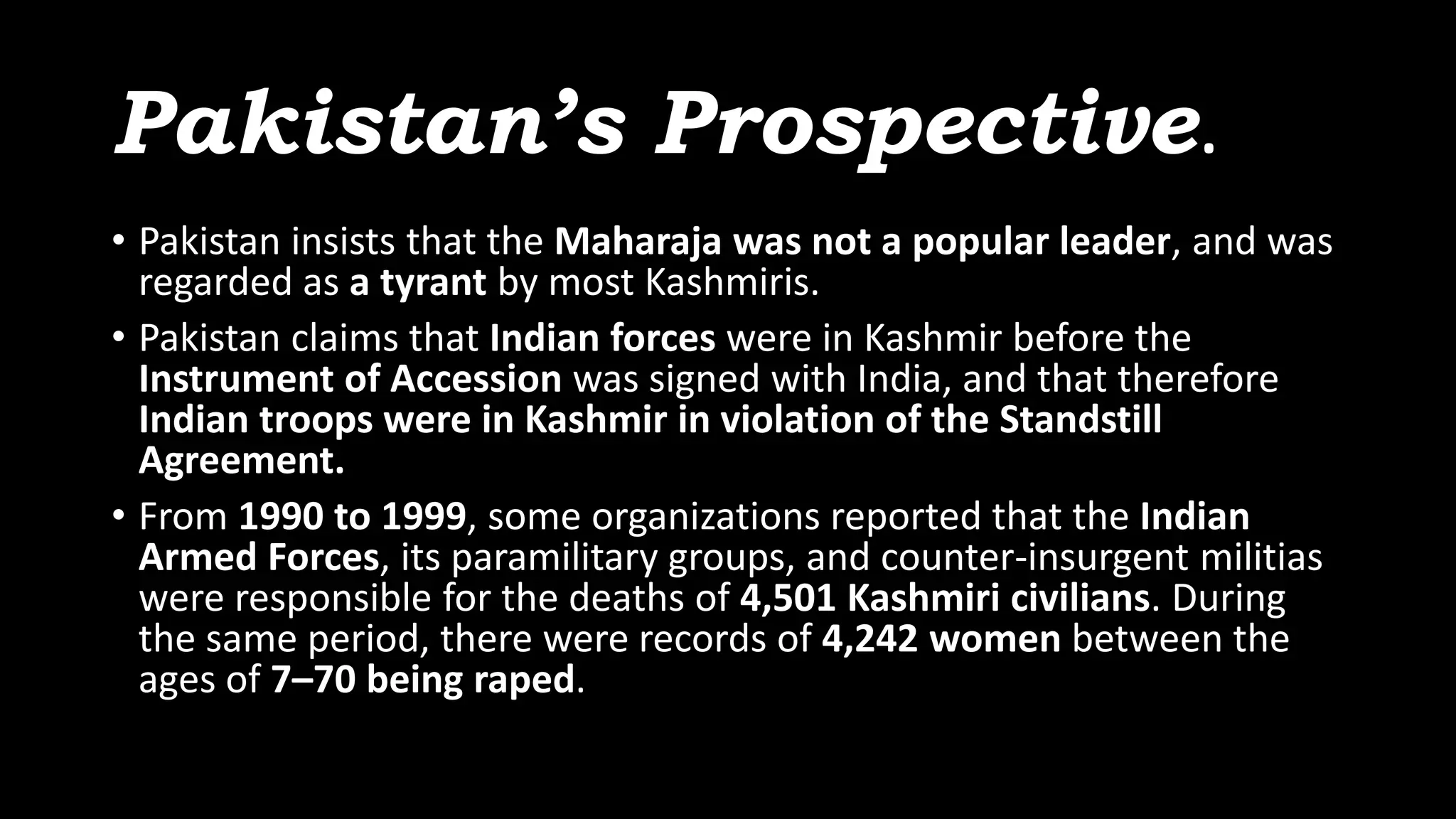 Kashmir Conflict | PPTX