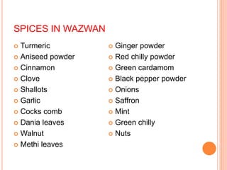 Kashmiri cuisine aman kumar | PPTX