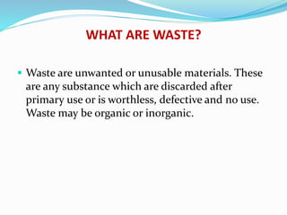 Inorganic Waste Management | PPTX