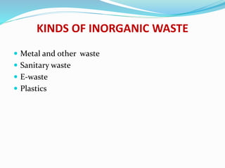 Inorganic Waste Management | PPTX