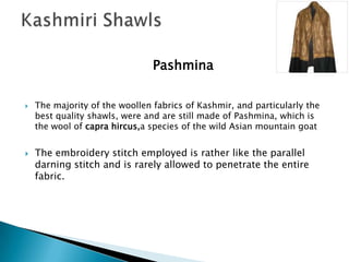 Kashmiri shawls | PPTX