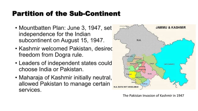 A historical and political perspective of Kashmir issue | PPTX