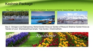Kashmir package tour | PPT