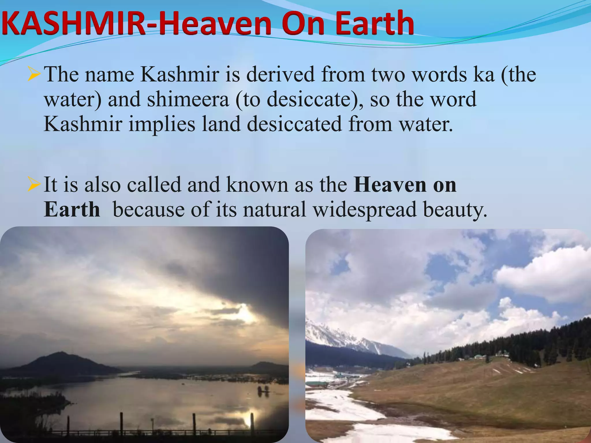 Kashmir presentation | PPTX