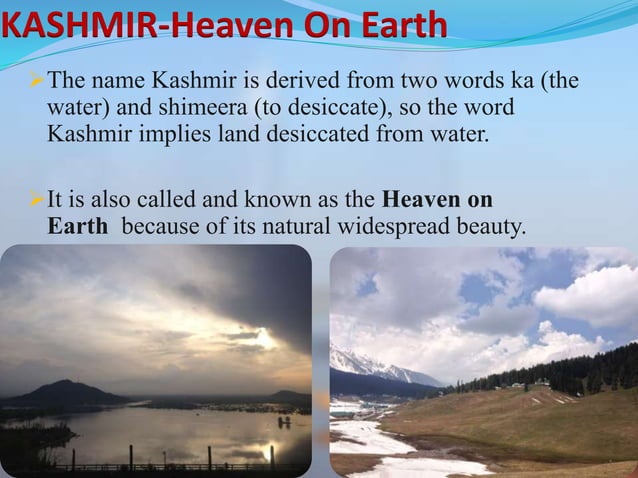 Kashmir presentation | PPT