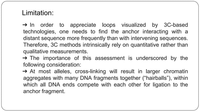 DNA-Protein interaction by 3C based method.pptx | Biological Sciences | Science