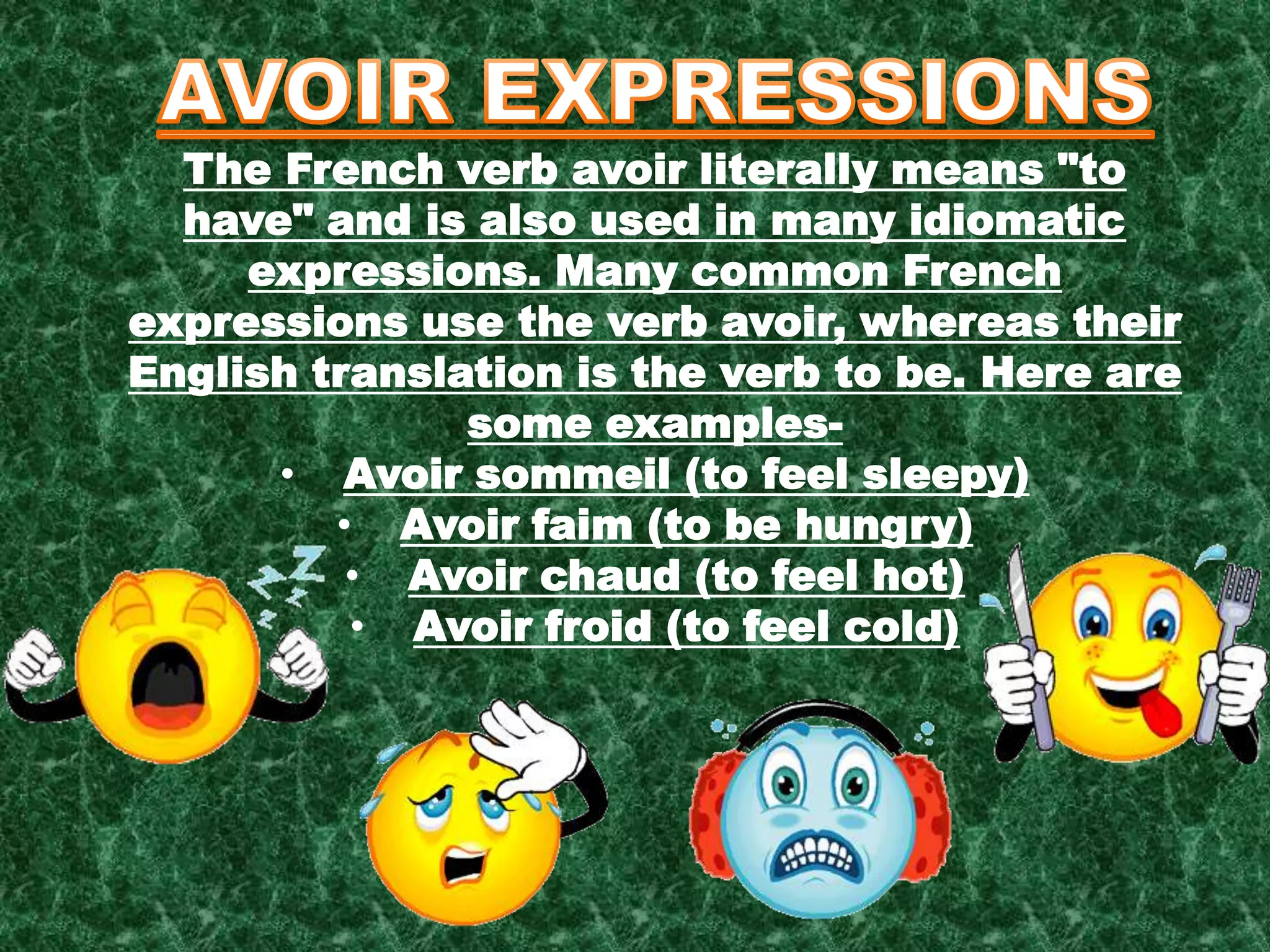 avoir expressions | PPTX