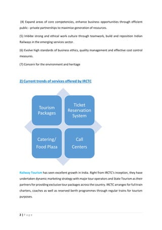 IRCTC | Services Mix | PDF