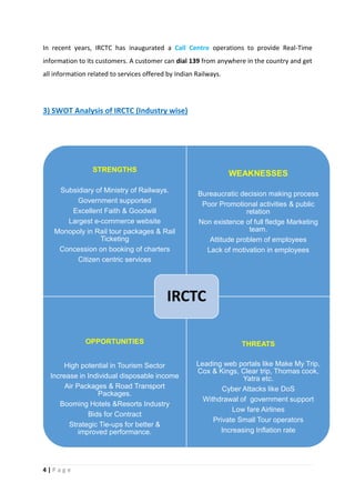 IRCTC | Services Mix | PDF