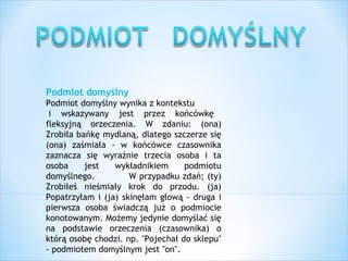 Części zdania | PPT