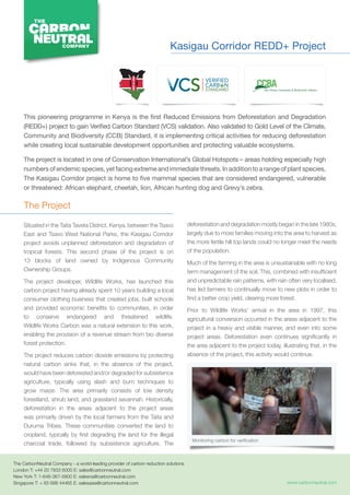 Kasigau Corridor carbon offset project | PDF